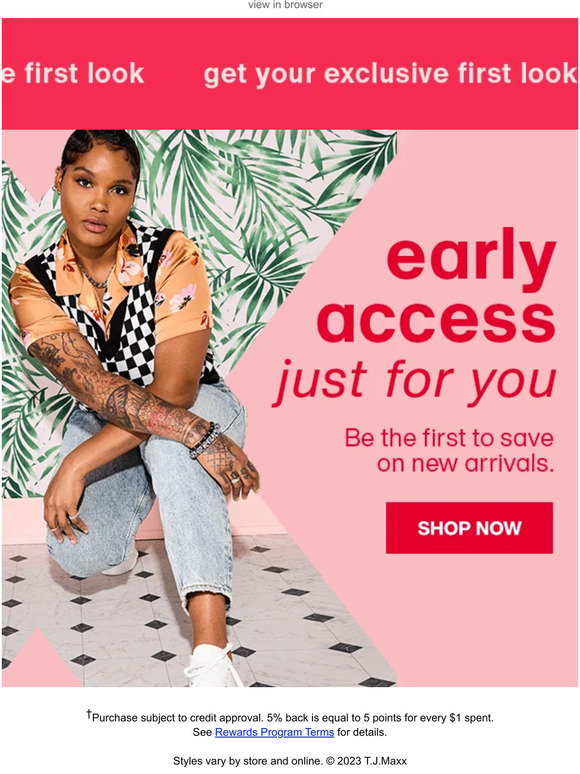 TJ Maxx: EARLY ACCESS: New spring trends! | Milled
