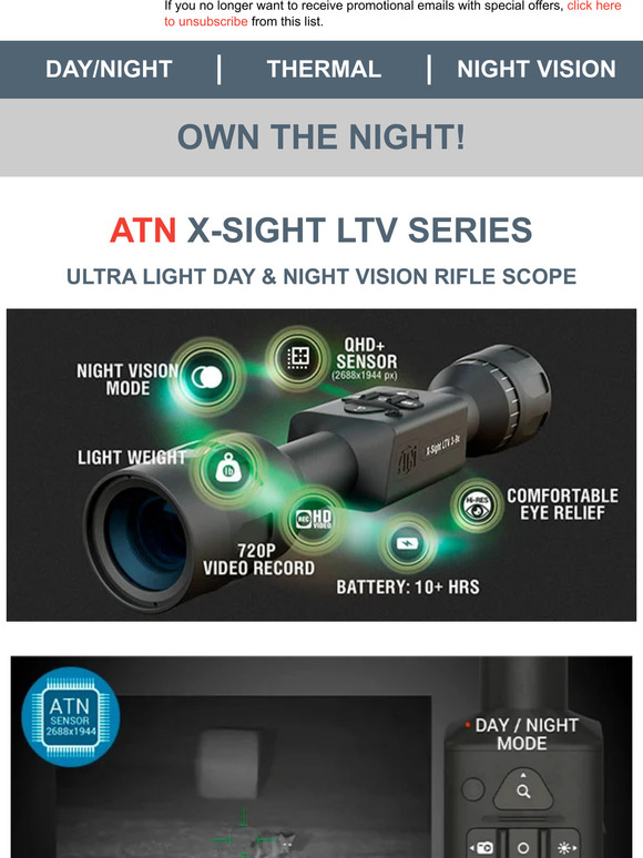 ATN: ☑️Make your night hunt comfortable and fun with X-Sight LTV! | Milled