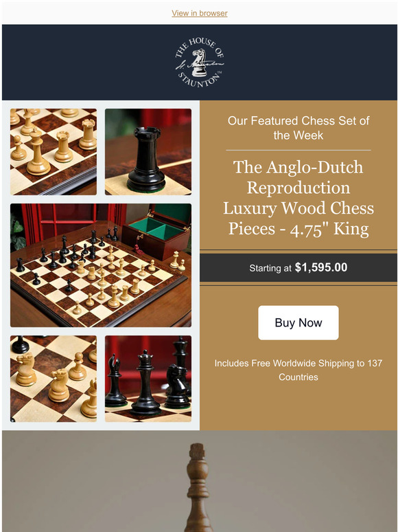 House of Staunton: Our Featured Chess Set of the Week - The Anglo-Dutch ...
