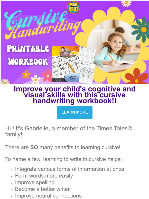 Times Tales: Cursive can make your child SMARTER! 😃 | Milled