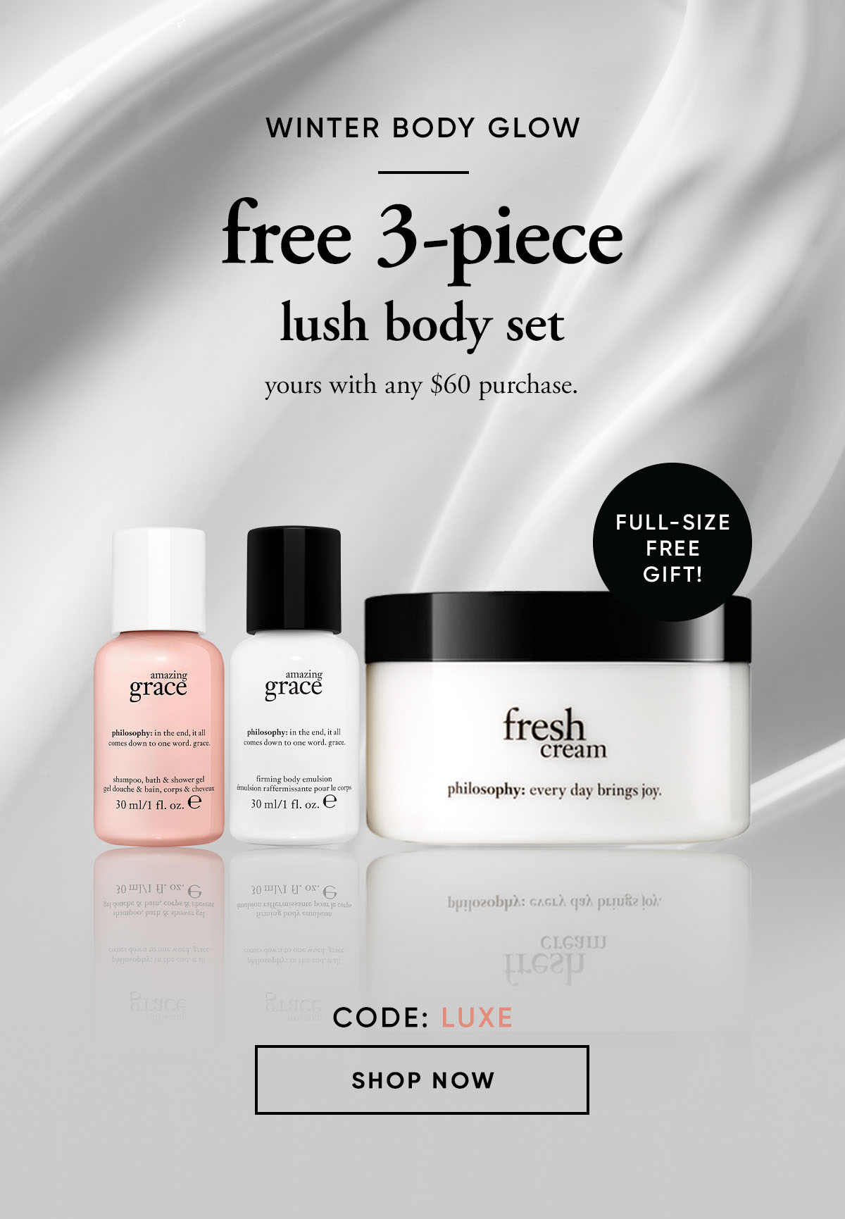 Philosophy: Want A FREE Lush Bath Set? Pssst..It's FULL-SIZE! | Milled