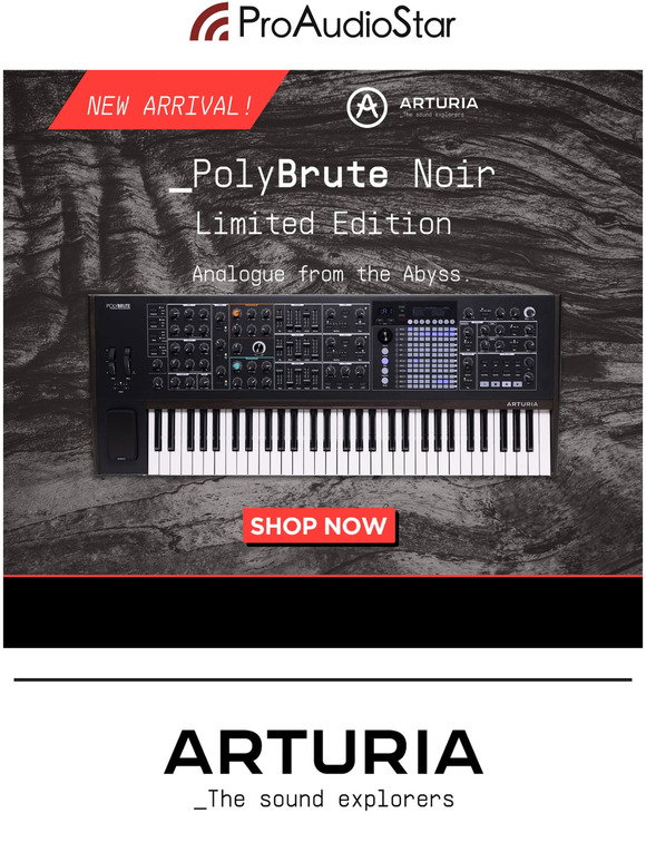 ProAudioStar: ProAudioStar Welcomes The New Arturia PolyBrute Noir ...