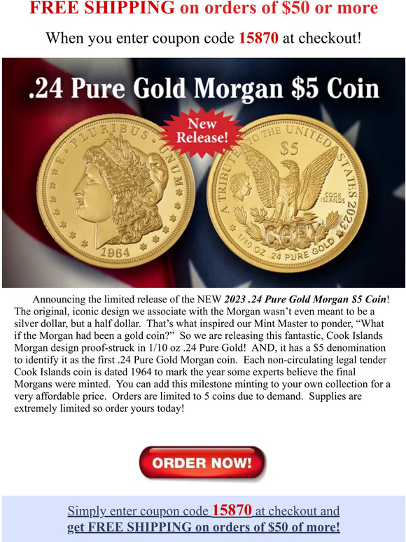 National Collector's Mint: Free Shipping! ★ NEW RELEASE: 2023 .24 Pure ...