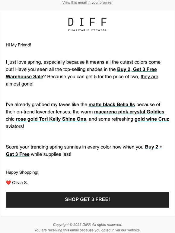 DIFF Eyewear: My Friend, These Spring Shades will sell out tonight ...