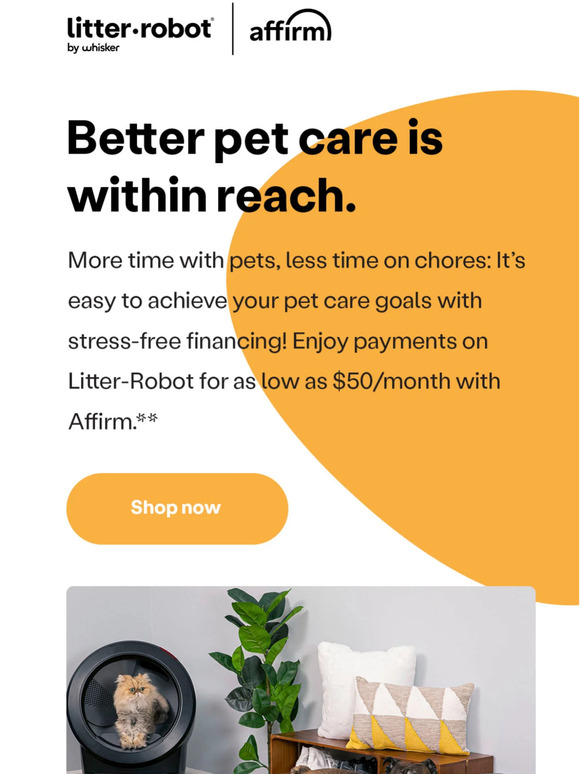 litter.robot: Your cat's new throne 🚽 for as low as $50/mo | Milled