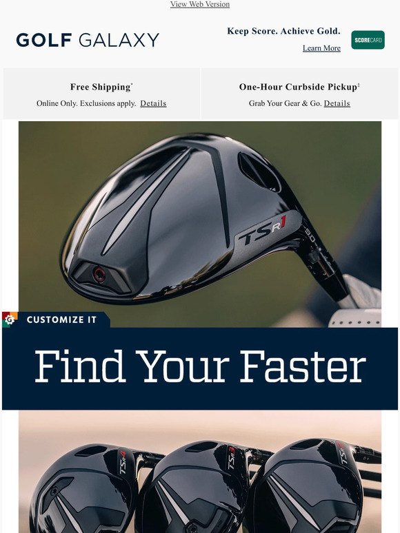 Golf Galaxy: Titleist TSR1 driver available now + a TSR for everyone 🙌 ...