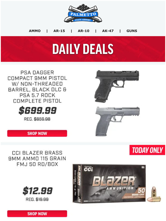 Palmetto State Armory: Rock & Dagger Combo! | PSA Compact SW1 Extreme ...