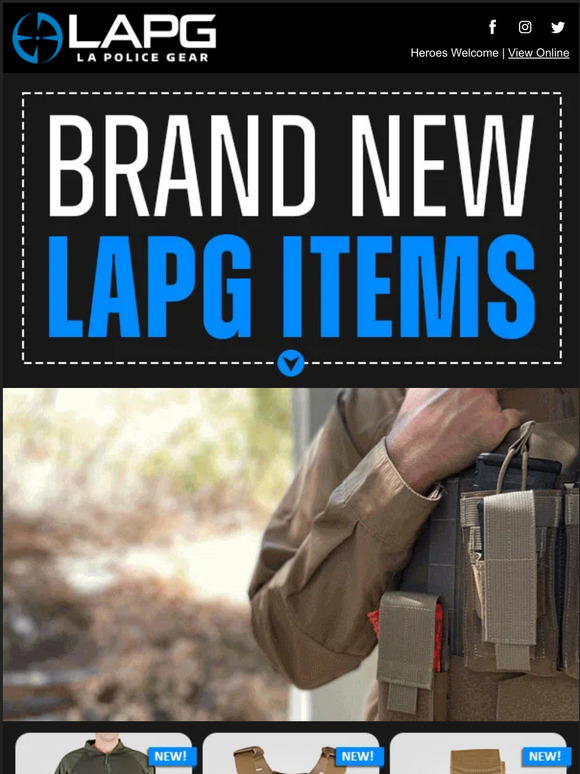 LA Police Gear: All new from LAPG! 🔥 | Milled