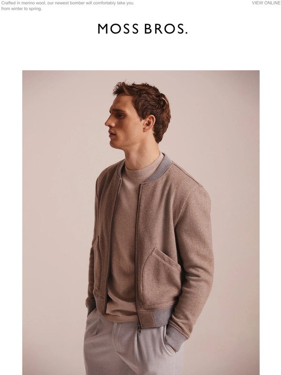 Moss Bros: Spotlight on the knit bomber | Milled