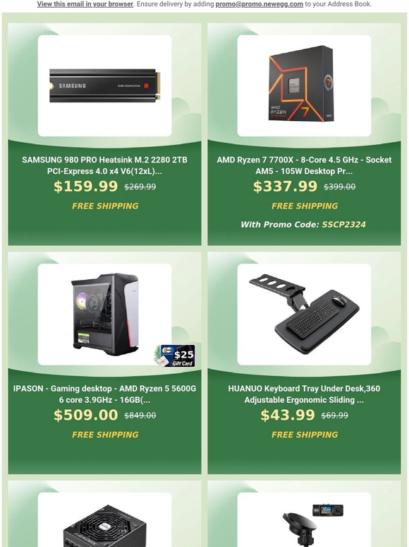 Newegg: Update Your Shopping List 🛒 | Milled