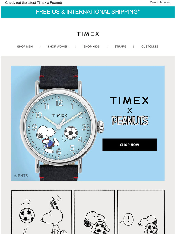 Timex: GOAL ⚽ Snoopy Scores Big! | Milled