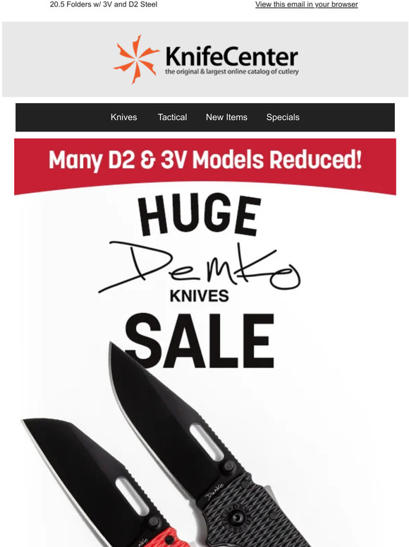 KnifeCenter: HUGE Demko Sale Starts Now! | Milled