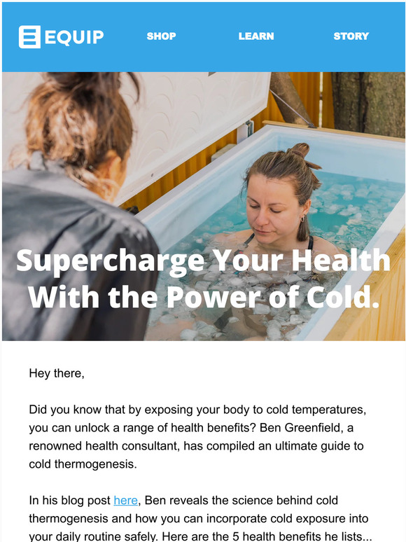 Equip Foods: 5 Cool Health Benefits of Cold Thermogenesis | Milled