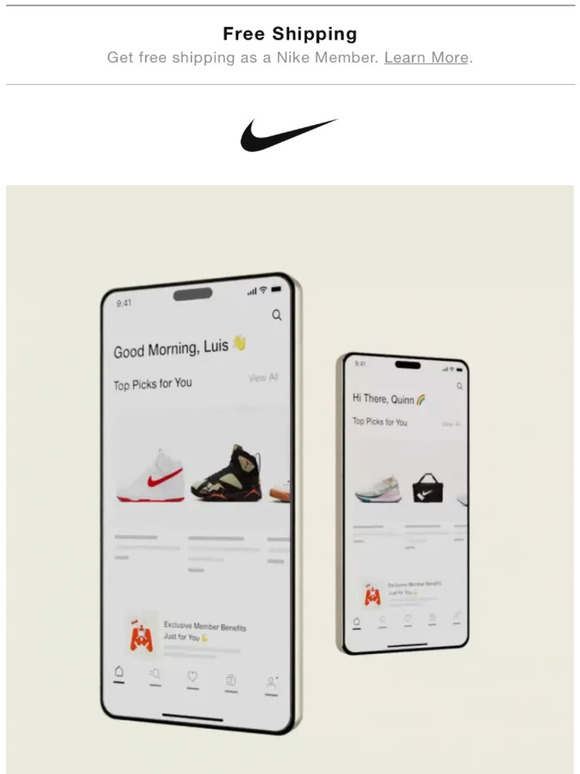 NIKE: Your custom Nike App experience, — | Milled