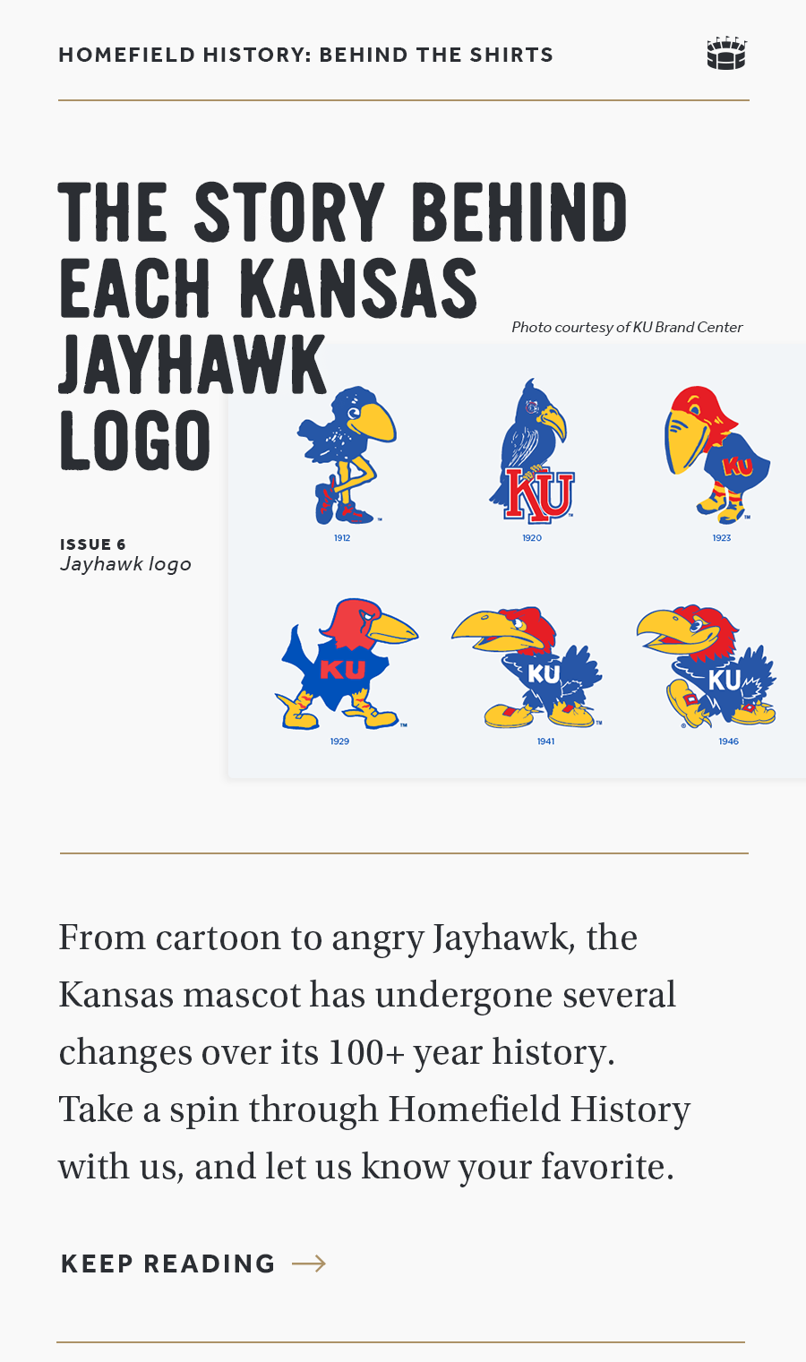 Homefield: Homefield History: The story behind each Kansas Jayhawk logo | Milled