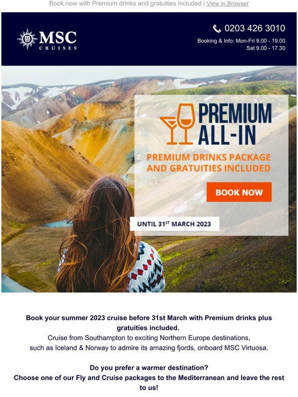 MSC Cruises: —, cruise all-inclusive and leave everything to us! | Milled