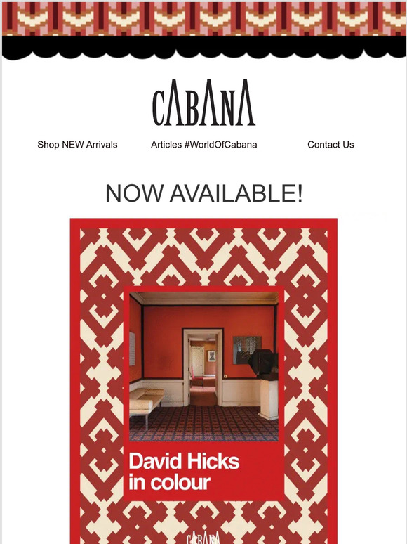 Cabana Magazine: NOW AVAILABLE! David Hicks in colour | Milled