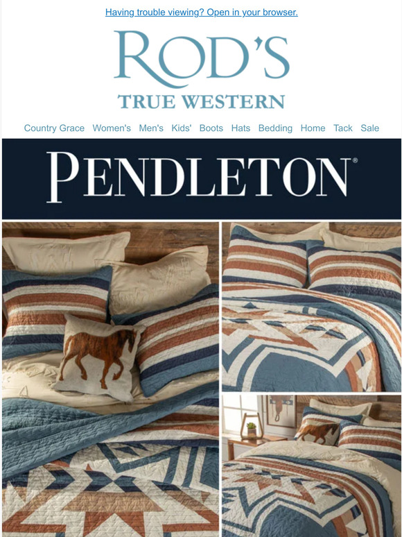 Rod's Western Palace: Pendleton Delivers NEW Bedding In Their Classic Colors & Patterns | Milled