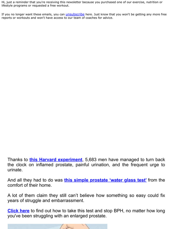 Critical Bench: Thousands of Men Saved from BPH by the Prostate “Water ...