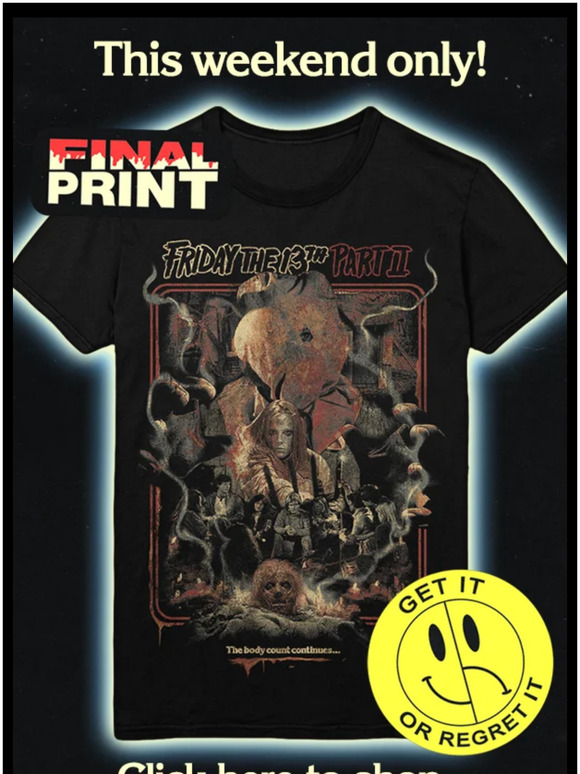 Gutter Garbs: Friday the 13th Part 2 FINAL PRINT | Milled