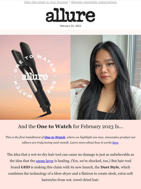 Allure: The Most Exciting New Product of the Month Is a Wet-to-Dry Hair ...
