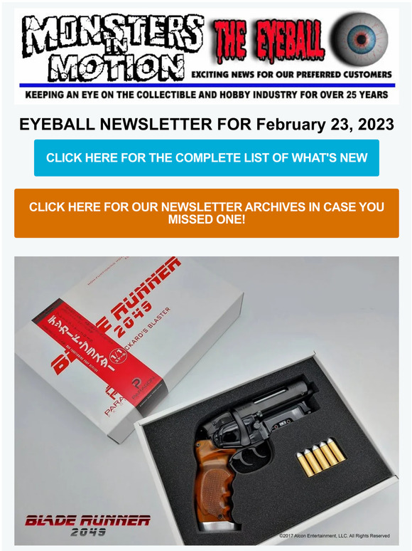 Monsters in Motion: Blade Runner Movie Props, Batman 1966 Props ...