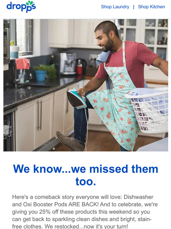 Dropps: 25% Off Dish & Oxi Pods | Milled