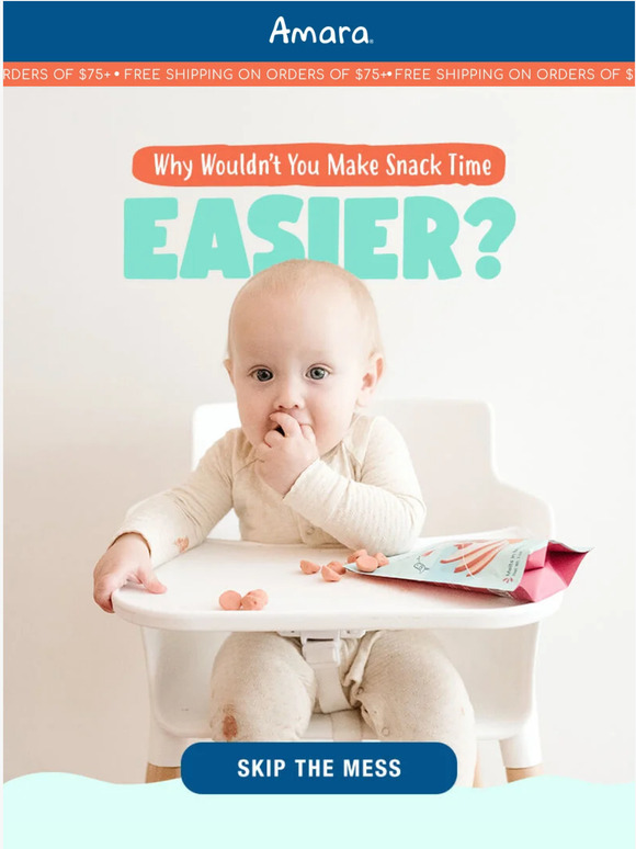 Amara: Snack time without the stains & mess 🙌 | Milled