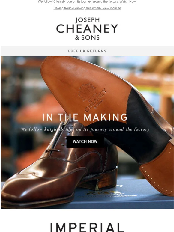 Cheaney: In The Making - The Imperial Collection | Milled