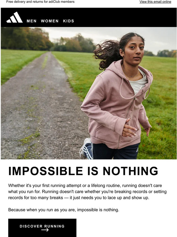 adidas: Running needs nothing but you. | Milled