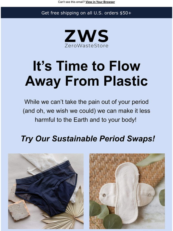 Zero Waste Store: Say hello to a healthier period. Period! 🌼 | Milled