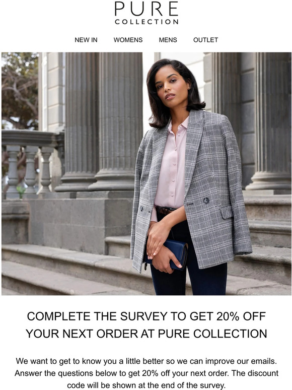 Pure Collection Email Newsletters: Shop Sales, Discounts, and Coupon Codes