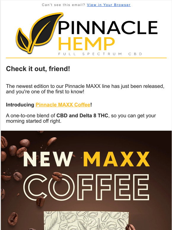 Pinnacle Hemp: Calling all coffee lovers! It's finally here! ☕ | Milled