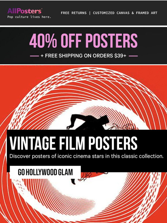AllPosters: 🎥 Now showing: vintage film posters. | Milled
