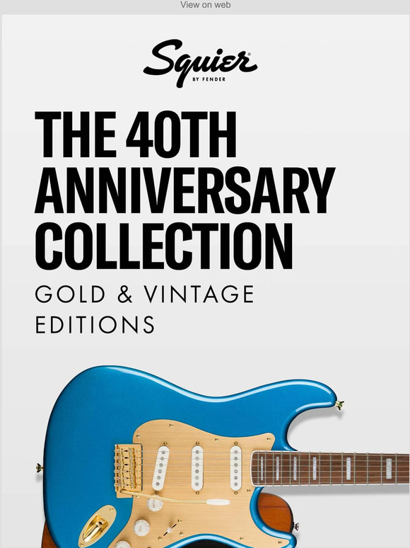 Fender UK: The Squier 40th Anniversary Collection | Iconic Designs with ...