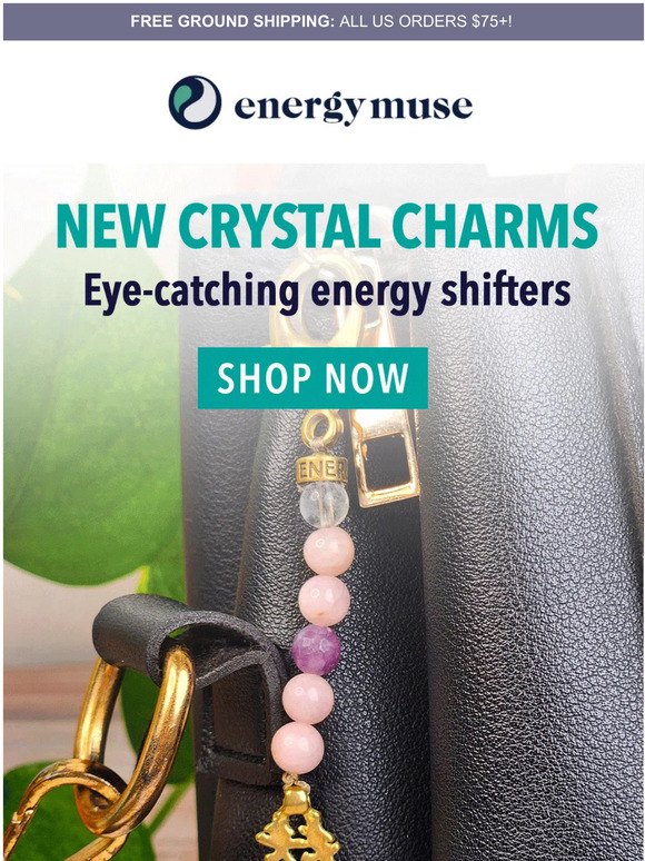 Energy Muse: Get excited: new Energy Charms are HERE! 🍀 🌟 | Milled