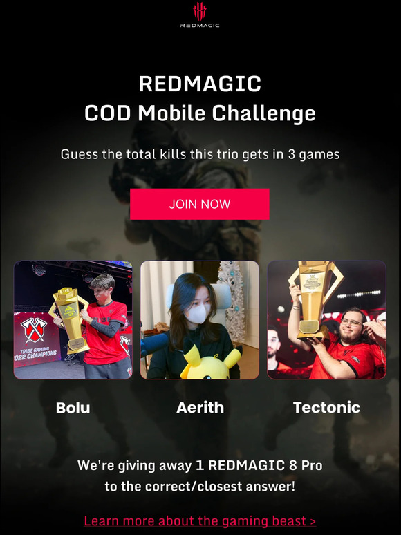 RedMagic WW: 🚨REDMAGIC 8 Pro Giveaway: CODM Challenge | Milled