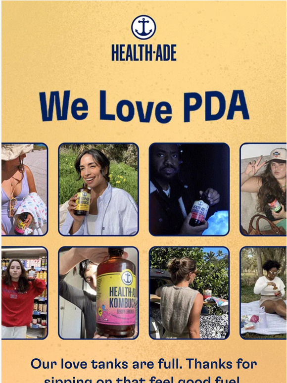 Health-Ade: We love PDA | Milled