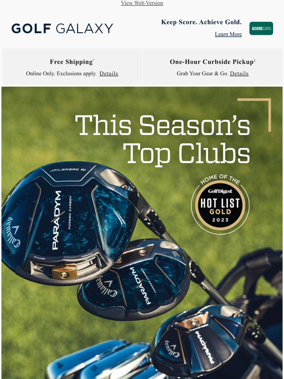 Golf Galaxy: Now available! Callaway Paradym woods & irons | Milled