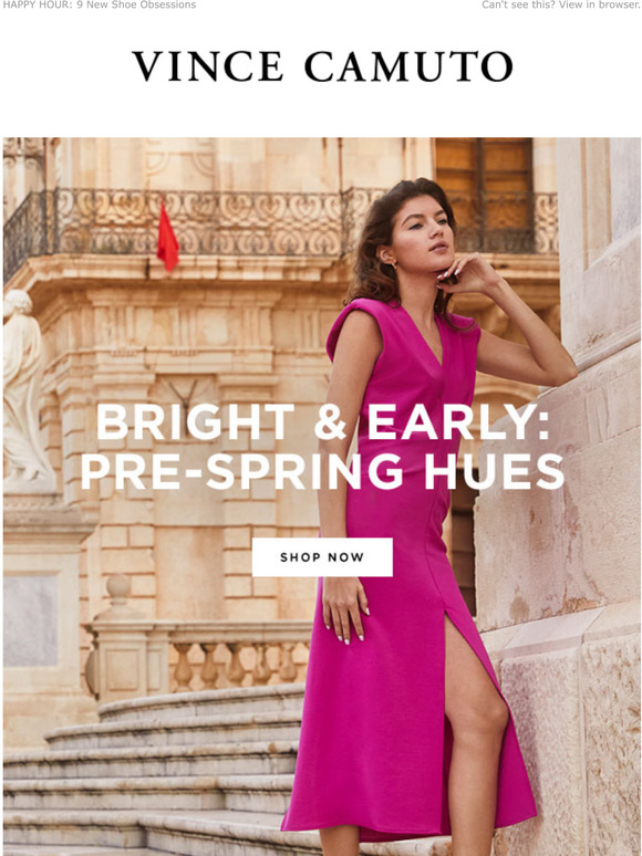 Vince Camuto: Pink with a splash of lime… 🍈 | Milled