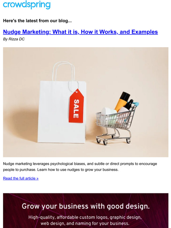 Crowdspring: crowdspring Blog: Nudge Marketing: What it is, How it ...
