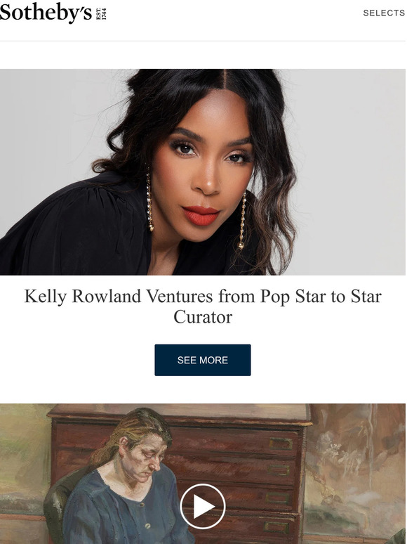 Sothebys Kelly Rowland Curates Lucian Freuds Daughter Art