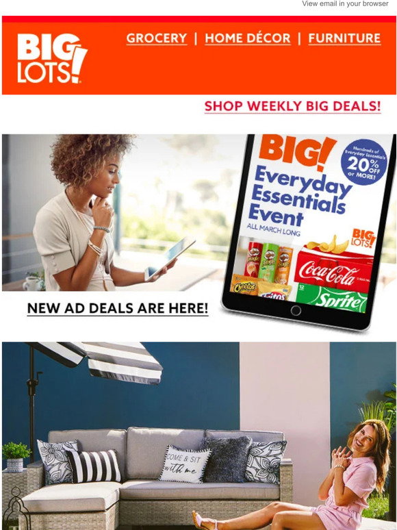 Big Lots: 👏 Introducing: NEW AD DEALS! | Milled