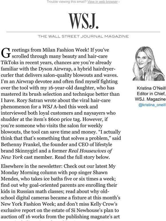 The Wall Street Journal: WSJ. Magazine: That's a Wrap | Milled