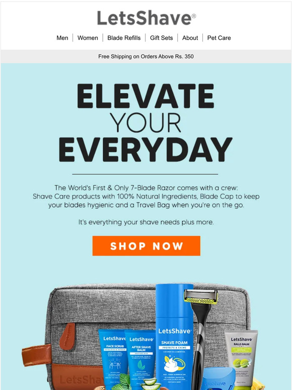 LetsShave: Get the Smoothest Shave Ever with World's First & Only 7 ...