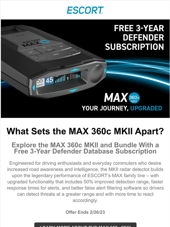 Escort: What Sets the MAX 360c MKII Apart? 🔀 | Milled