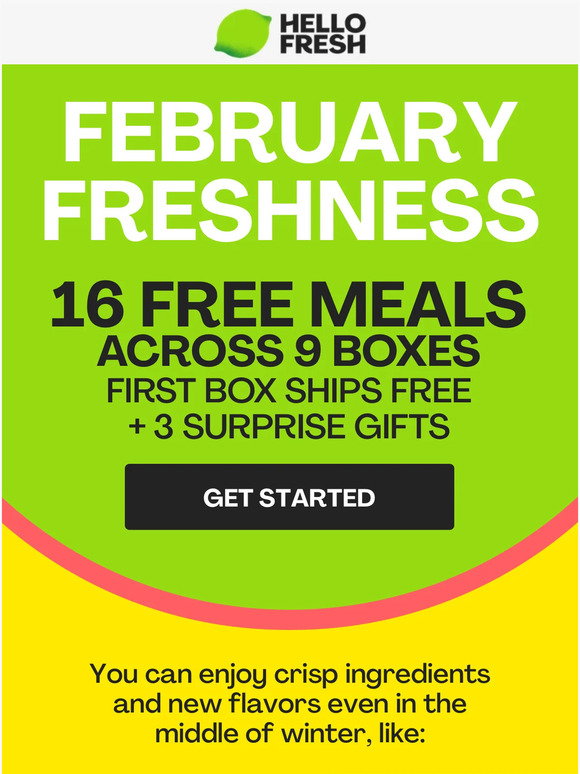 HelloFresh: Get these February faves before they’re gone! | Milled