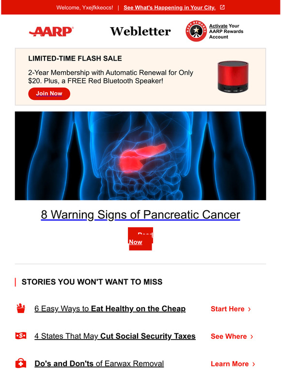 AARP: 8 Warning Signs of Pancreatic Cancer | Milled