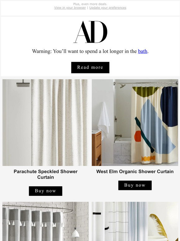 Architectural Digest: 29 Best Shower Curtains to Upgrade Your Bathroom ...
