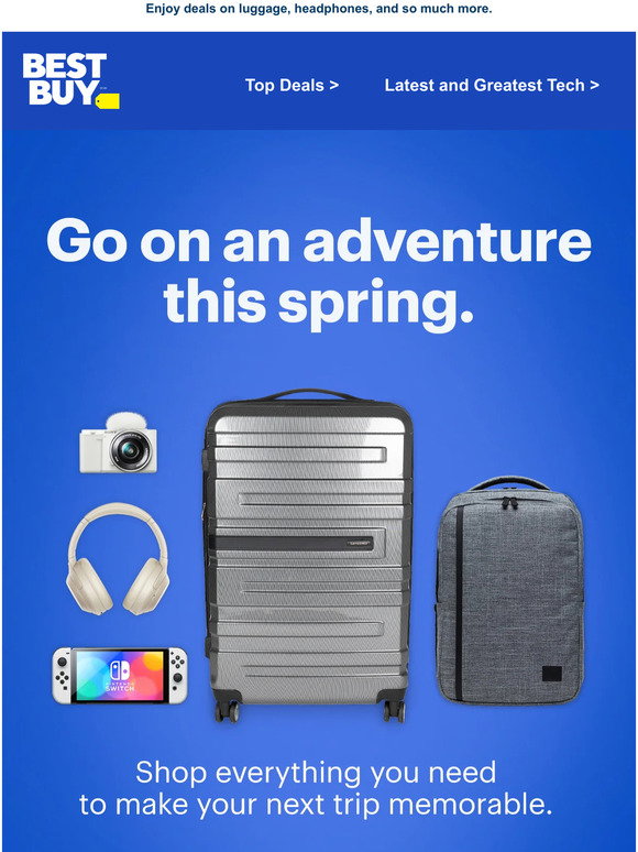 Best Buy: 🧳 Save on great gear for your spring break adventures. | Milled